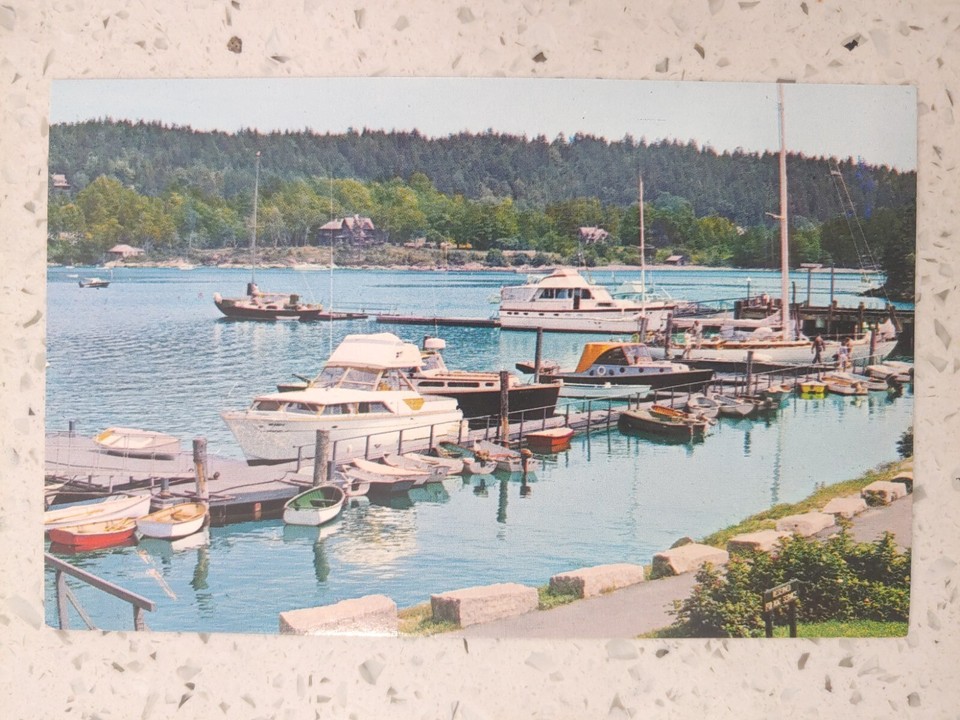 Boats in the Harbor - Northeast Harbor Maine ME - Postcard | eBay