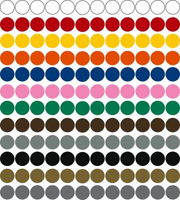 858 Klebepunkte 6 mm (0.6 cm) Punkt selbstklebend glänzend Aufkleber ...