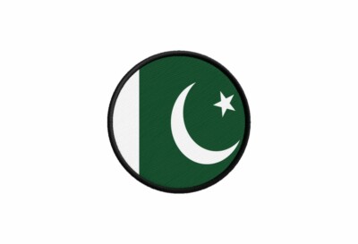 Patch Flag Pakistan Pakistani Printed Thermoadhesive Round Roundel | eBay