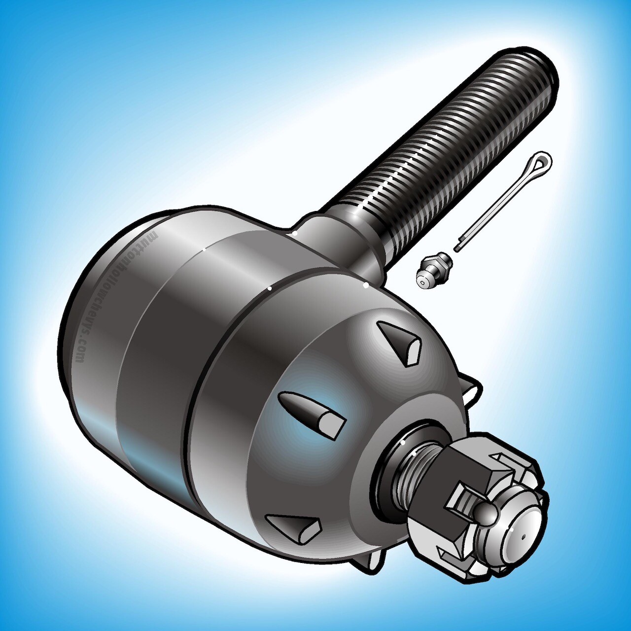 55 56 57 Chevy Outer Tie Rod End 1955 1956 1957 Chevrolet New | eBay