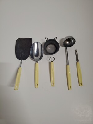 Vintage Lot Of 5 EKCO Chromium Plated Kitchen Utensils (T1) | eBay