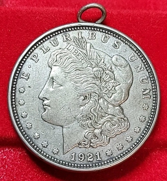 Vintage Las Vegas Howdy Podner 1921 Morgan Silver Dollar NON Money Clip ...