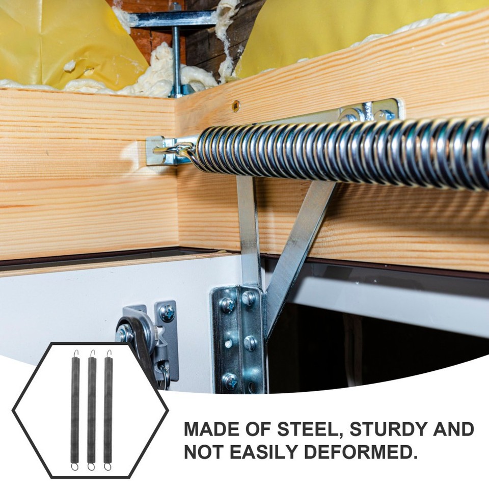 3 Pcs Loft Spring Kit Attic Ladder Replacement Pull down Stair Springs ...