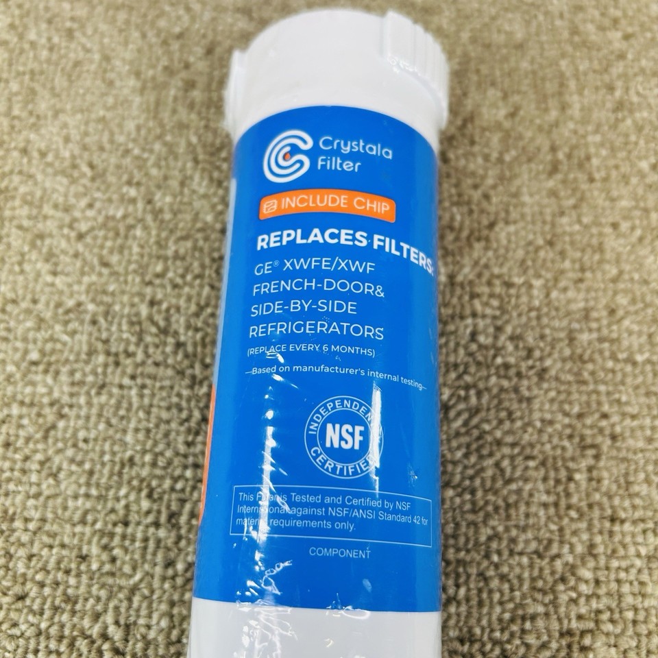 Crystala Filter CF9-N Water Filter GE XWFE/XWF Includes RFID Chip New ...
