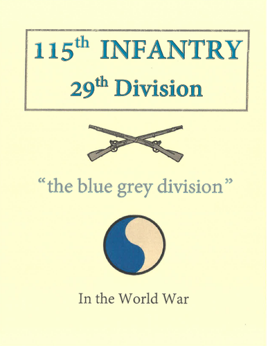 WW I US Army 115th Infantry Regiment 29th Infantry Division Awards Book ...