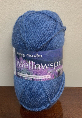 Brand New - Mary Maxim Mellowspun Soft Sport 377 Slate Blue Yarn | eBay