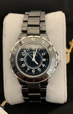 Black Ceramic Robert Cox Rotating Bezel Crown Watch | eBay