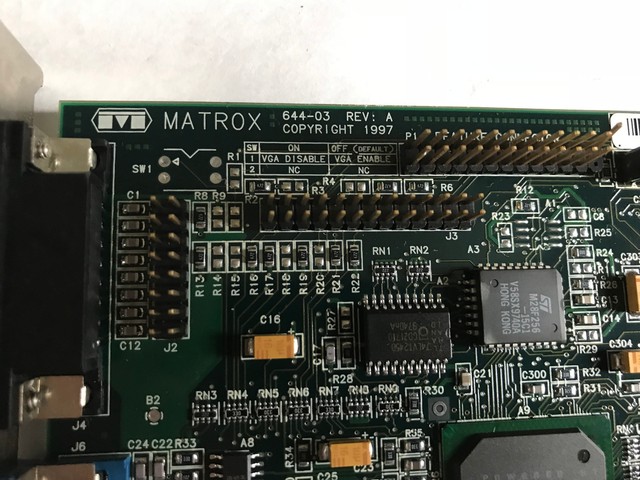 Vintage RARE MATROX MYSTIQUE 220 PCI MY220P/4BN/20 644-03 Rev A for ...