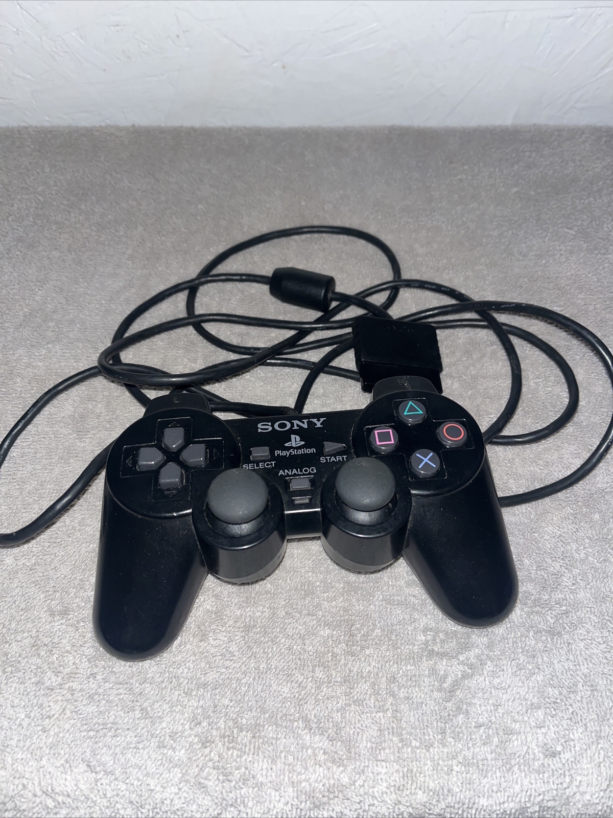 Sony PlayStation 2 Controller Black PS2 Dualshock 2 OEM SCPH-10010 ...