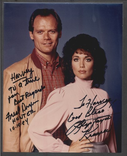 Fred Dryer & Stepfanie Kramer - Signed Autograph Color 8x10 Photo ...
