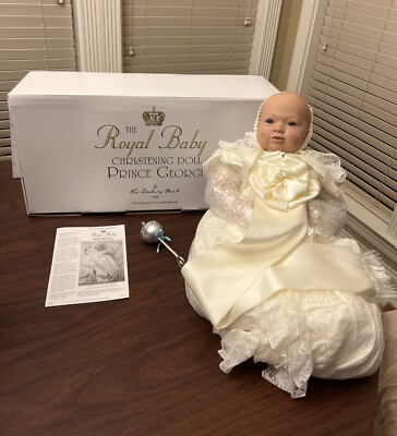 Prince George Christening Royal Baby Doll Danbury Mint Collectible 20 ...
