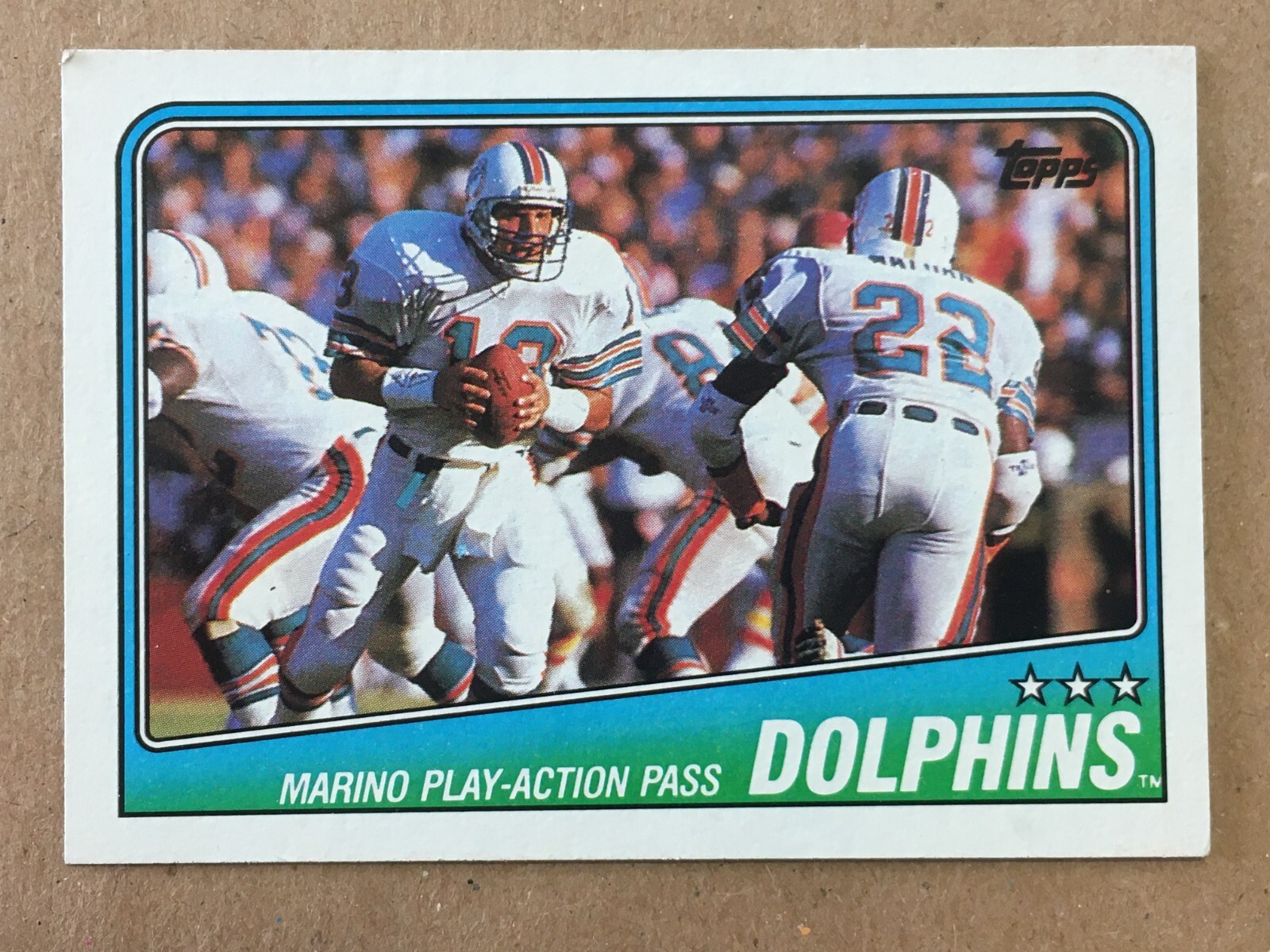1988 Topps #189 - Miami Dolphins - 1987 Team Leaders + Results - Dan ...