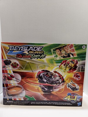 Beyblade Burst Quad Drive Vector Battle Set New 4in1 Stadium Orange | eBay