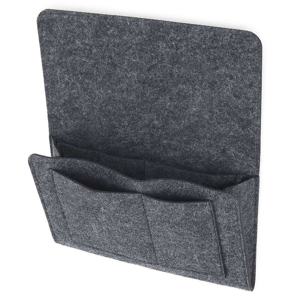 US Bedside Storage Organizer Couch Remote Control Caddy Bed Table ...