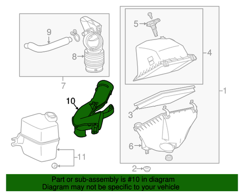 GENUINE TOYOTA RAV4 13-18 AIR CLEANER INLET NO.1 OEM 17751-36051 ...