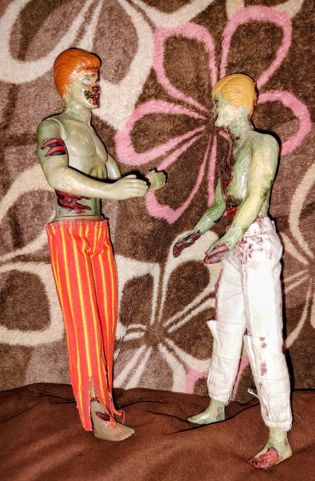 Custom Zombie Ken Dolls Halloween Horror Goth Decoration | eBay