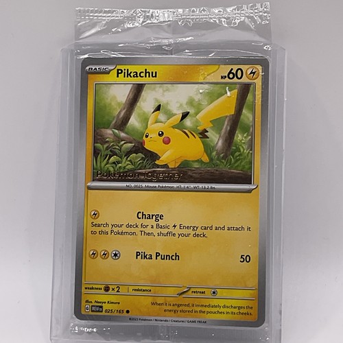 Pikachu 025/165 Pokémon Together 151 Stamped Promo SEALED | eBay UK