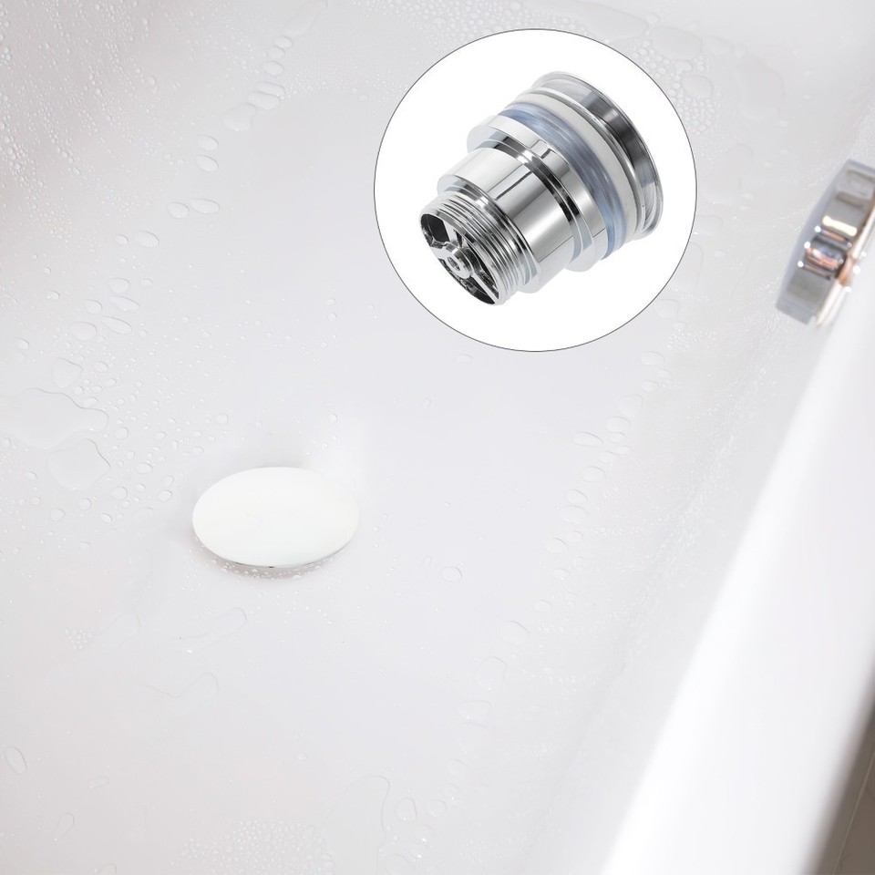 Bathtub Plug for Drain Bathroom Waste Toilet Stopper Universal Sink ...