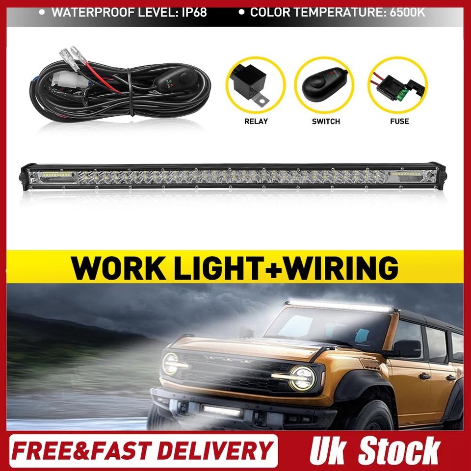 26'' LED Work Light Bar Flood Spot Lights Driving Offroad Truck ...
