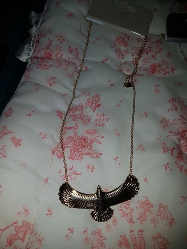 Bijoux collier H Dubin aigle ailes déployés. Doré à l or fin neuf | eBay