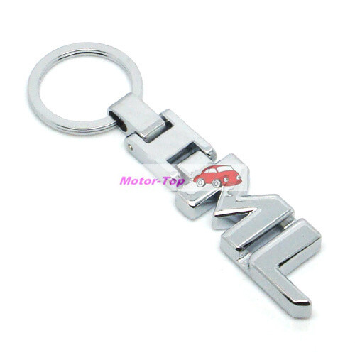 For Mercedes-Benz ML Series ML250 ML350 Chrome Metal Keychain Keyring ...