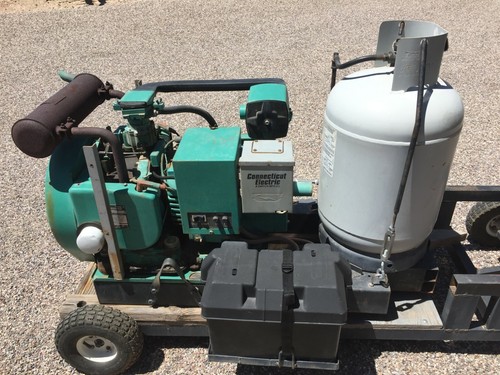 Onan Genset 4KW generator, LP gas power horizontally opposed air cooled ...