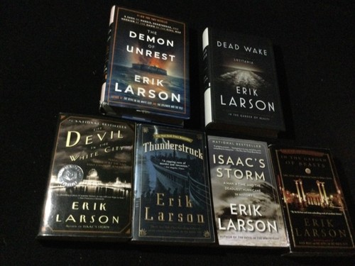 Lot Of 6 Erik Larson Books: Devil in the White City-Isaac’s Storm ...