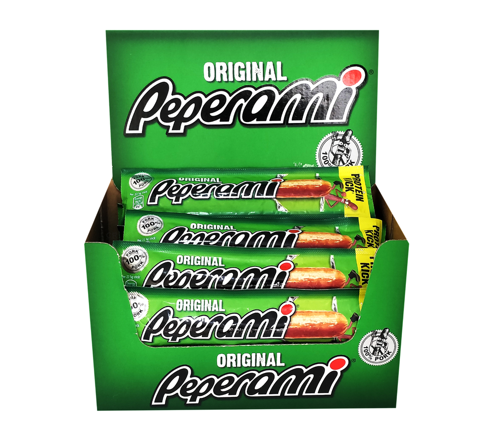 Peperami - Original, Hot, Firestick Boxes 12/24 sticks x 22.5g Protein ...