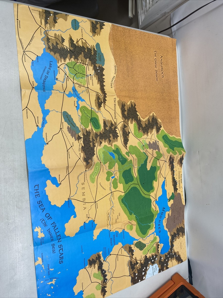 Forgotten Realms Map Handrawn Map Of Faerun From DD's Forgotten Realms