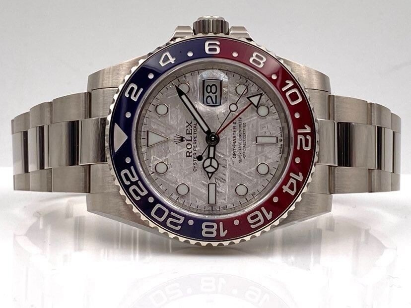 Rolex GMT Master II Pepsi White Gold Meteorite Dial 126719BLRO Pre ...