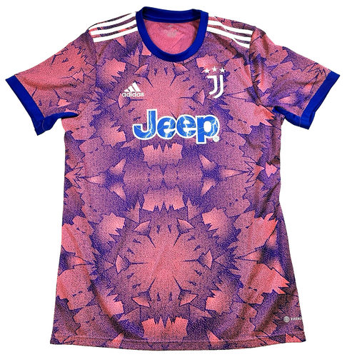 Mens Adidas Juventes JEEP Adult Jeep Pink Blue Football Soccer Jersey ...