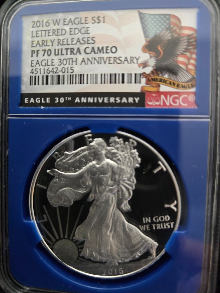 2016-W American Silver Eagle Proof Trio | NGC PF70 Ultra Cameo | Early ...