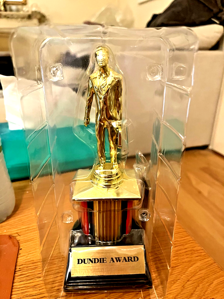 michael scott dundies / gold dundies/ bushiest beaver / the office ...