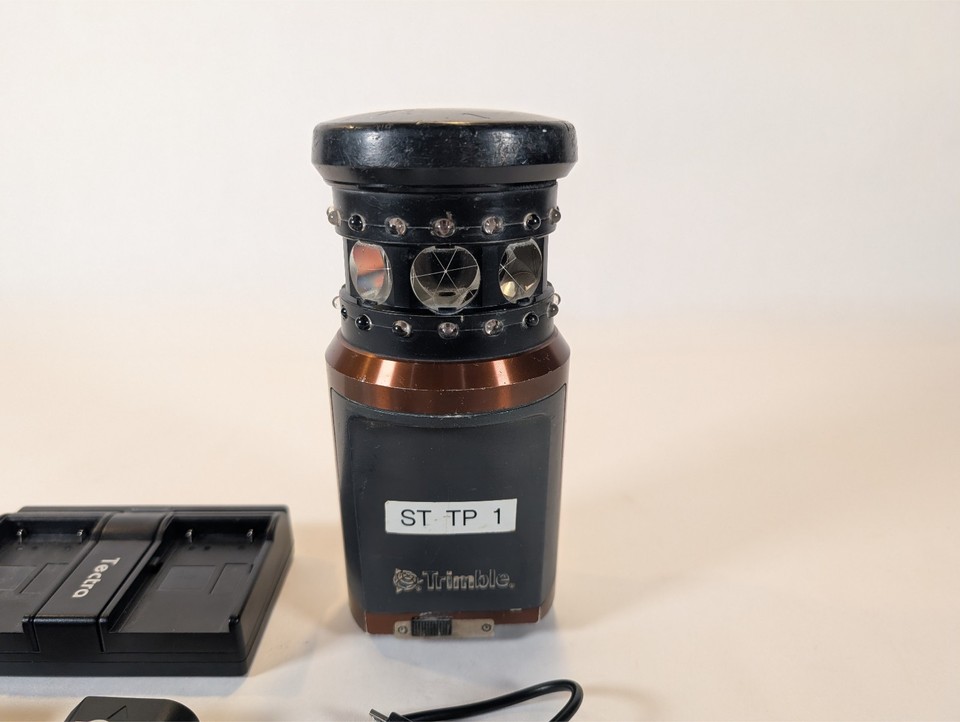 Trimble MT100 Active Track Prism w/ Two Batteries & Charger | eBay