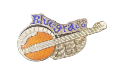 Vintage Bluegrass Banjo Lapel Pin | eBay