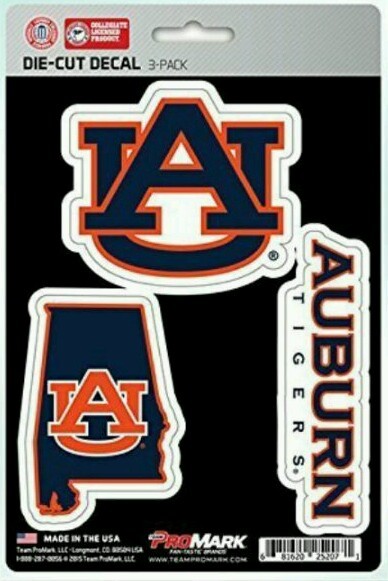 Auburn Tigers ProMark Die-Cut Decal Stickers 3 Pack | eBay