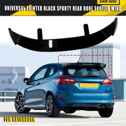UNIVERSAL PAINTED GLOSS SPORTY REAR ROOF SPOILER WING FOR HATCHBACK ...