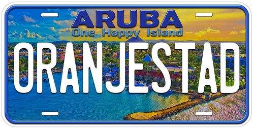 Oranjestad Aruba Novelty Car Tag License Plate | eBay