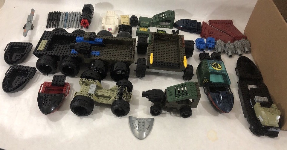Lego- vintage Lego Lot—GI Joe Boat, Vehicles, Missiles & Missile ...