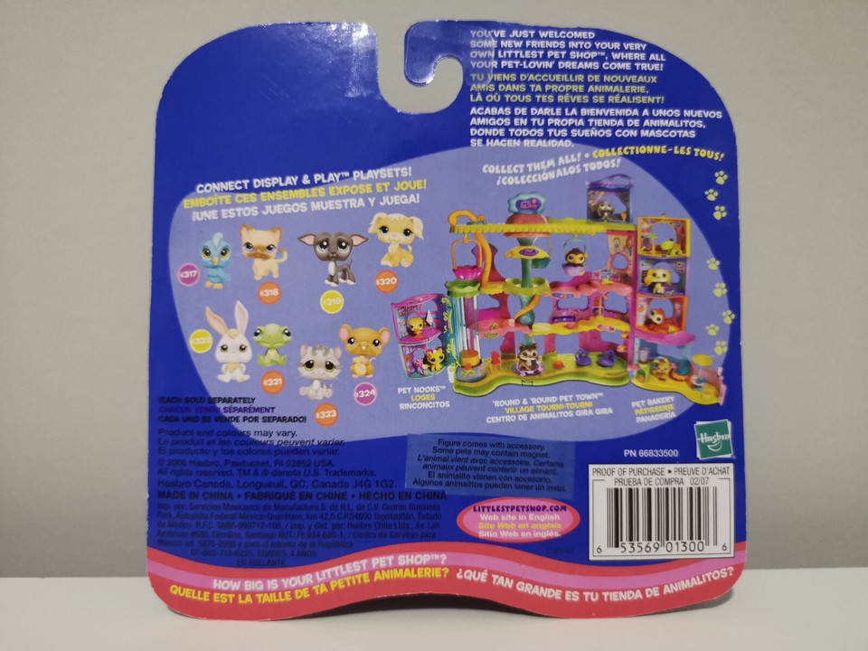 Littlest Pet Shop Persian Cat & Puffer Fish LPS #327 #328 w/ Fishing ...