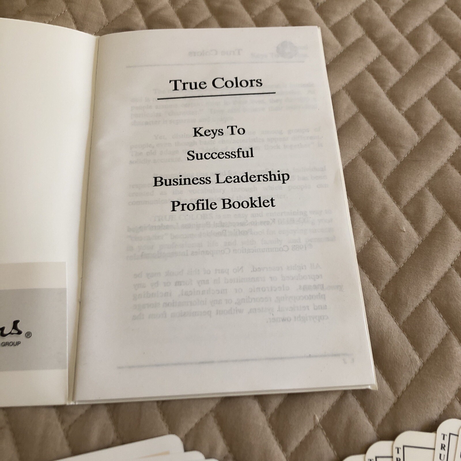 Don Lowry’s True Colors - Keys To Successful Business Leadership - New ...