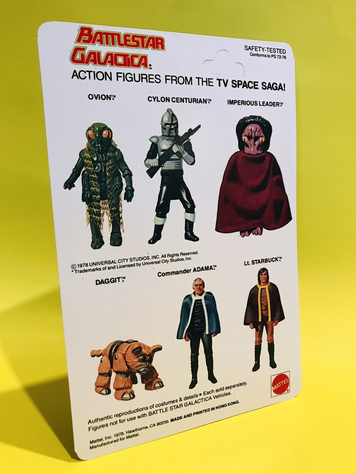 1978 Battlestar Galactica Daggit Tan Complete With Repro Cardback Nice ...