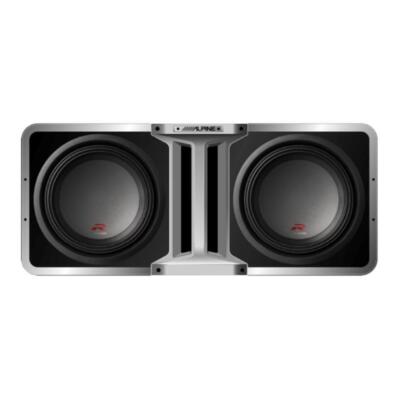 2 Alpine R2-SB10V Loaded 10" 750W R-W10D4 Subwoofers + Ported Sub ...