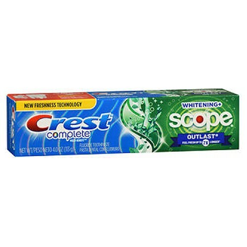 Crest Extra White Plus Scope Outlast Toothpaste Long Lasting Mint 4 oz ...