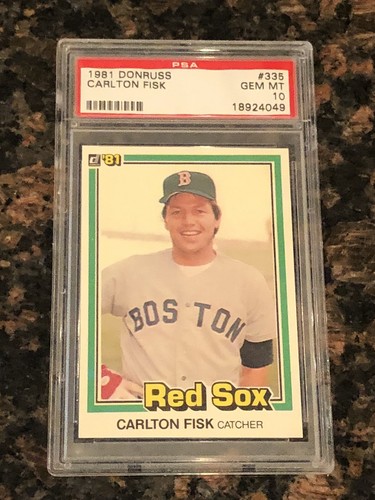 1981 Donruss Carlton Fisk #335 Baseball Card PSA 10 | eBay