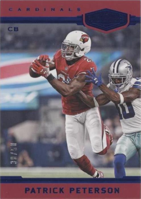 2018 Panini Plates & Patches - Patrick Peterson #3 Blue /50 for sale ...