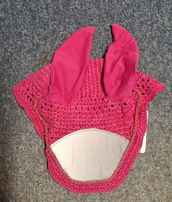 HI-VIZ REFLECTIVE HORSE EAR BONNET FLY VEIL NET HOOD MASK HIGH ...
