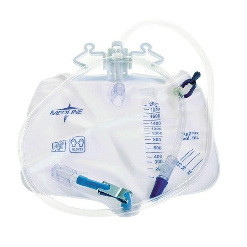 Medline DYND15203 2000 mL Urinary Drainage Bags 20/cs | eBay