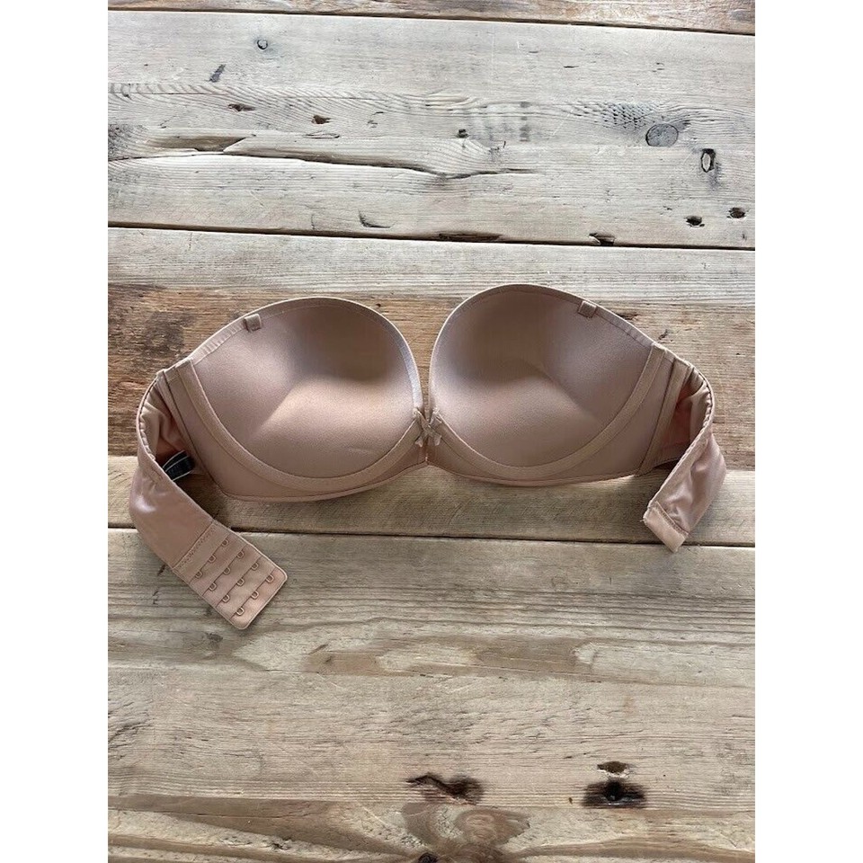 Victoria's Secret Praline Beige 34B Bombshell Push Up Strapless Bra MAX ...