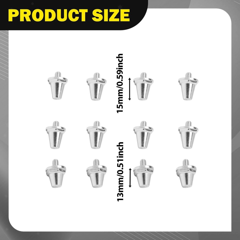 12 Pieces Football Boot Studs 15mm 13mm for Outdoor Sports Training ...